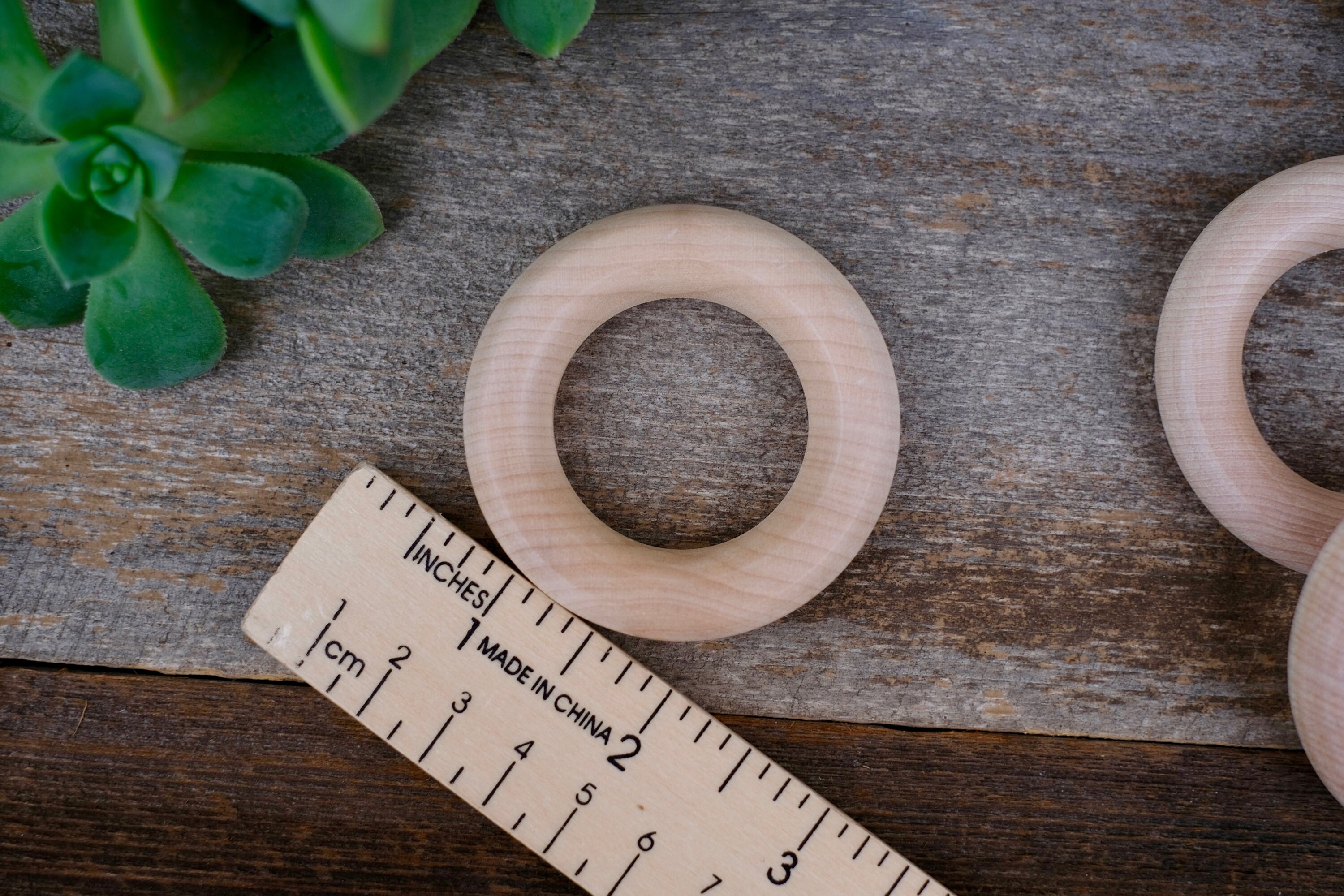 Maple Wood Rings for Macrame and Crafts | Wooden | US Maple - Etsy