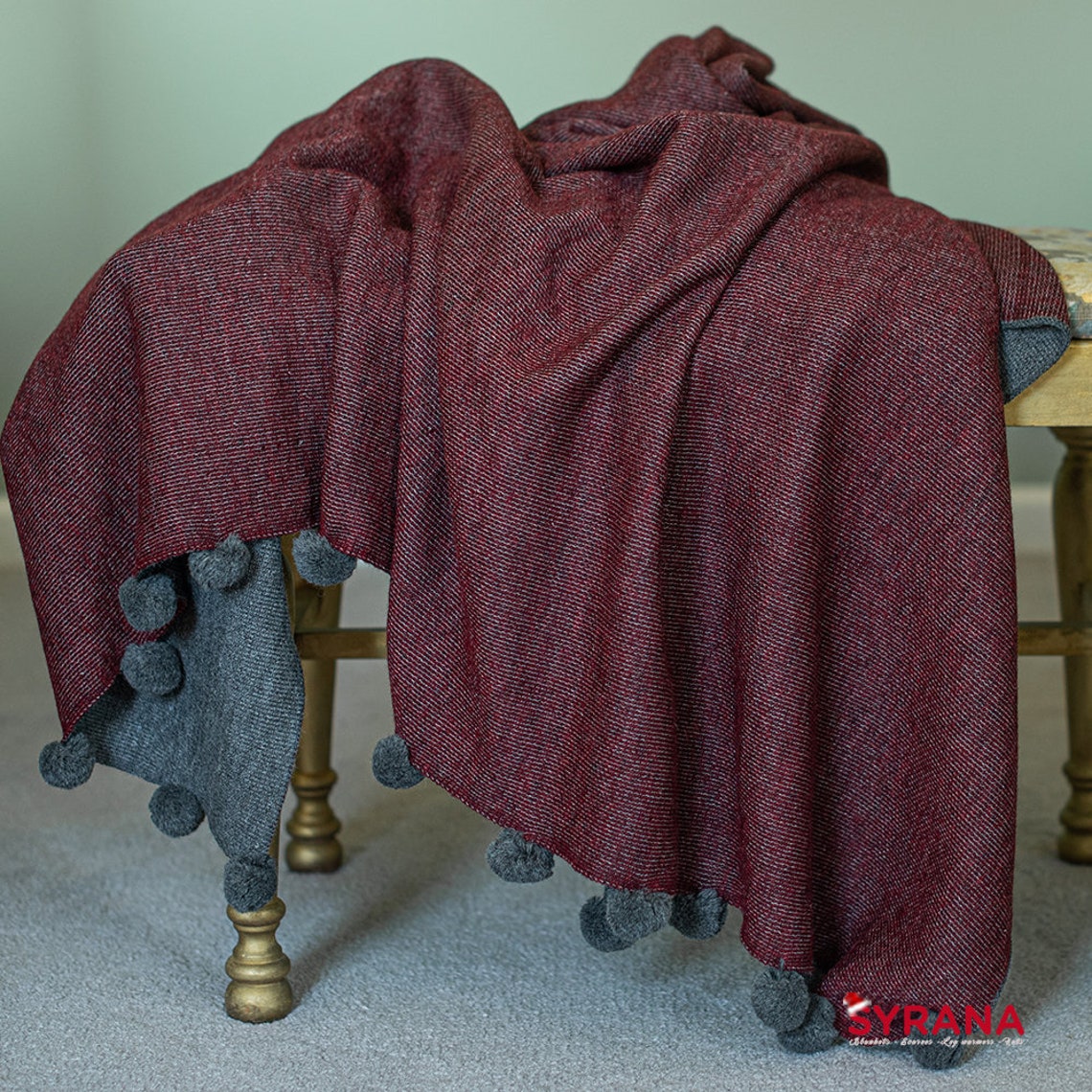 Alpaca Wool Blanket - Hand-knitted With Pure Baby Alpaca Fiber. - Etsy