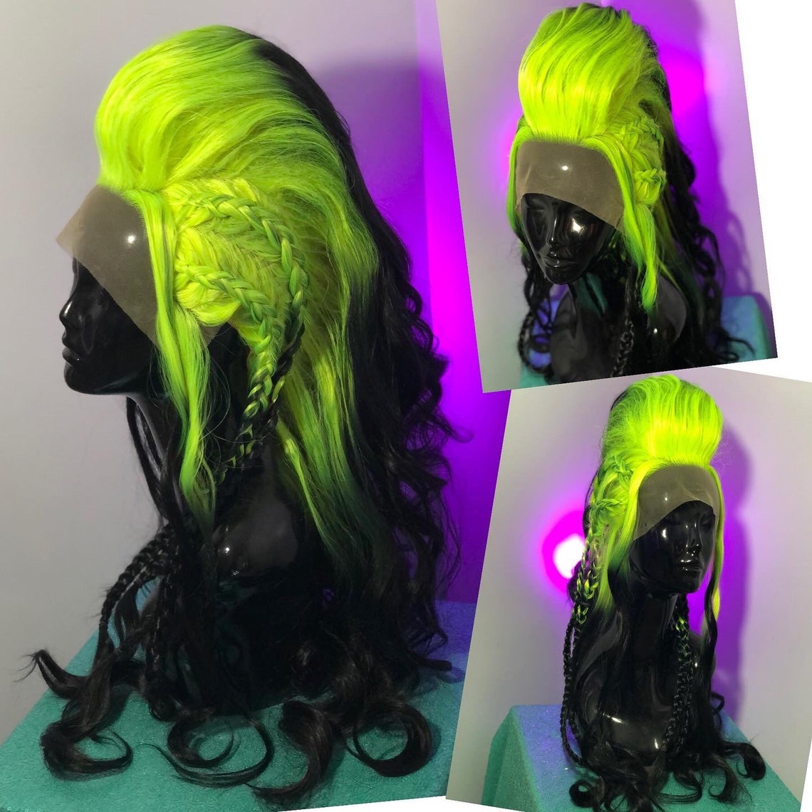 Neon Green Cyberpunk Mohawk - Etsy