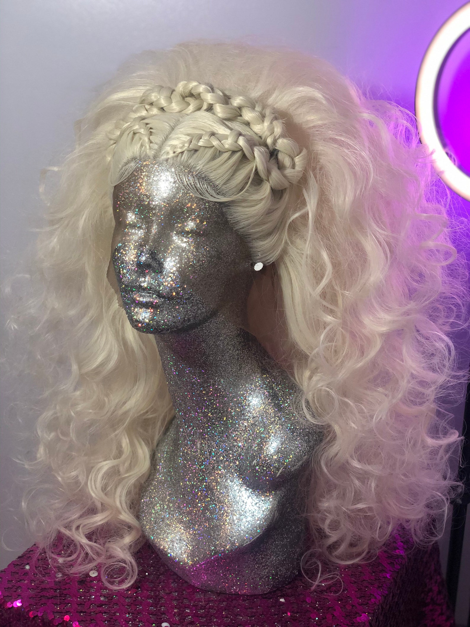 Erika Jayne Curly/braided Unit - Etsy