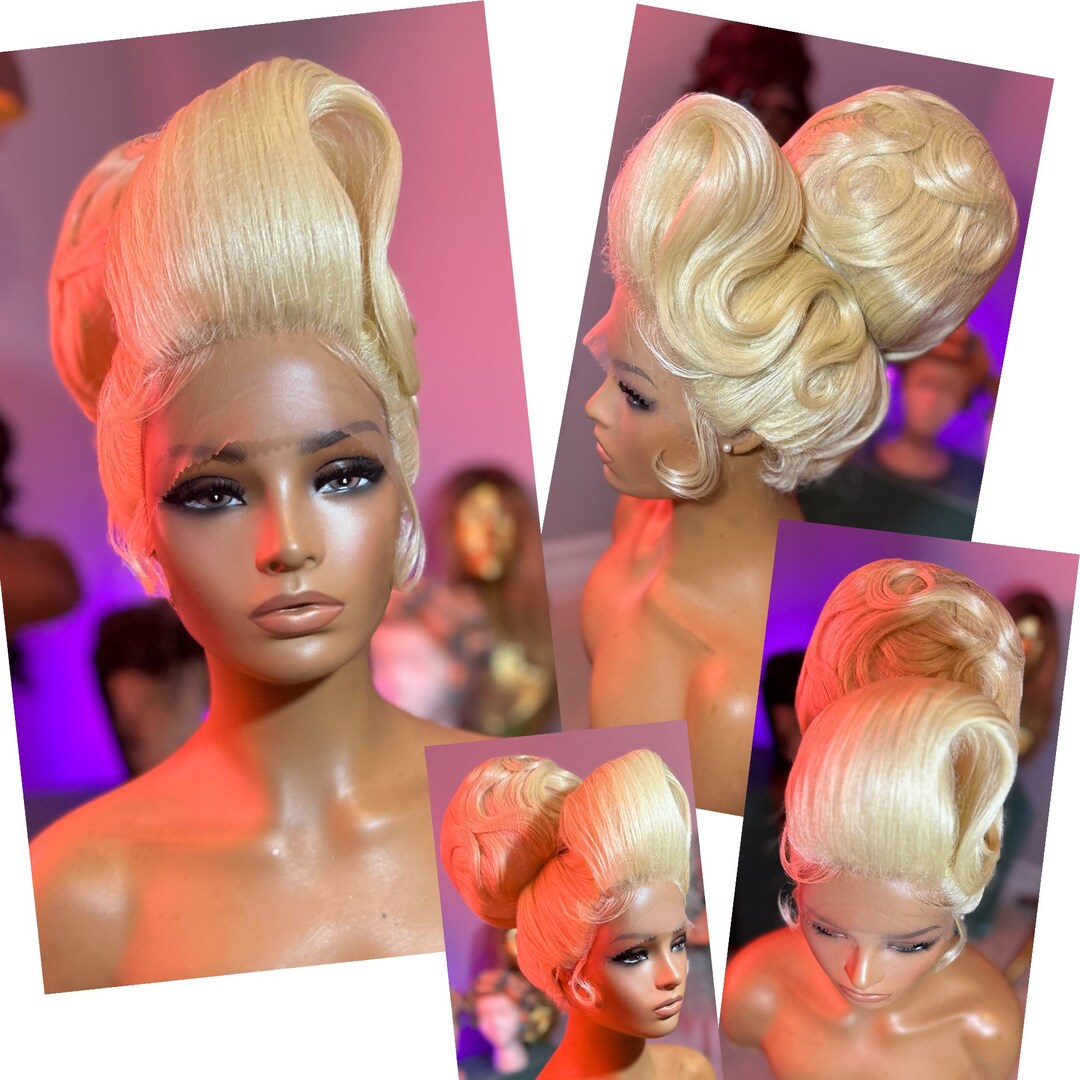 613 Blonde Updo Lacefront - Etsy