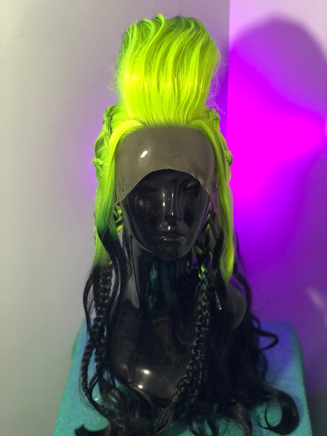Neon Green Cyberpunk Mohawk - Etsy