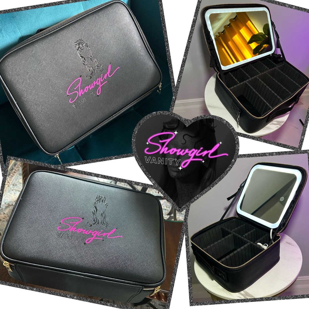Show Girl Vanity Beauty Case W/mirror - Etsy