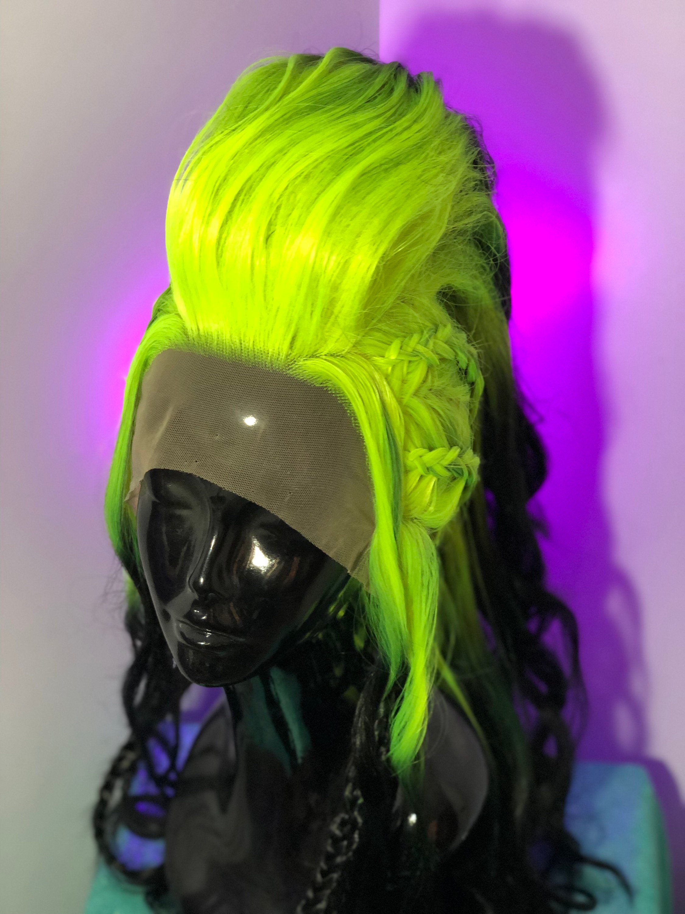 Neon Green Cyberpunk Mohawk - Etsy