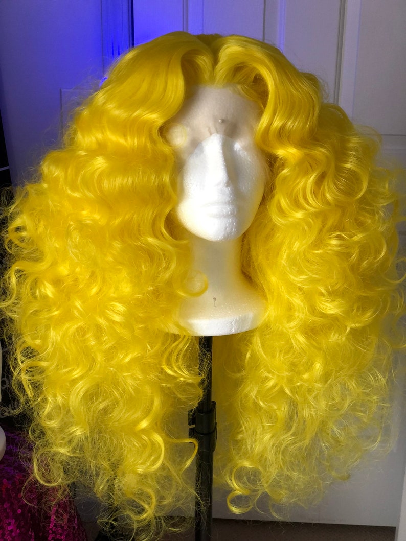 Lemon Drop Studio 54 Big Curly Disco Hair - Etsy