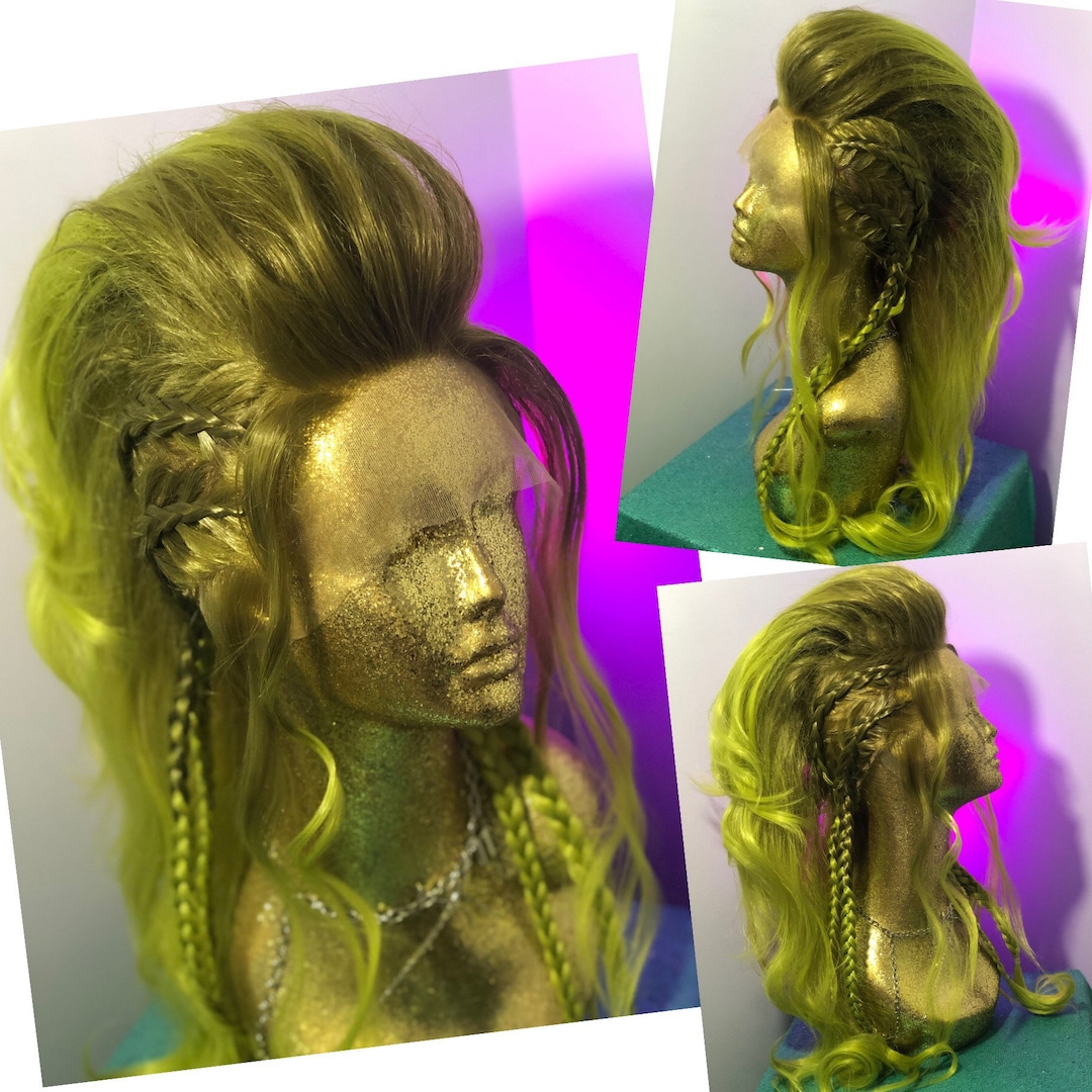 Cyber Punk Mohawk in Nature Green - Etsy