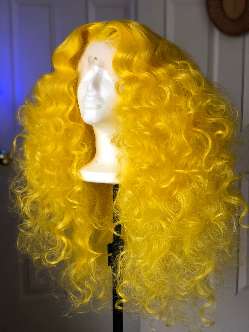 Lemon Drop Studio 54 Big Curly Disco Hair - Etsy