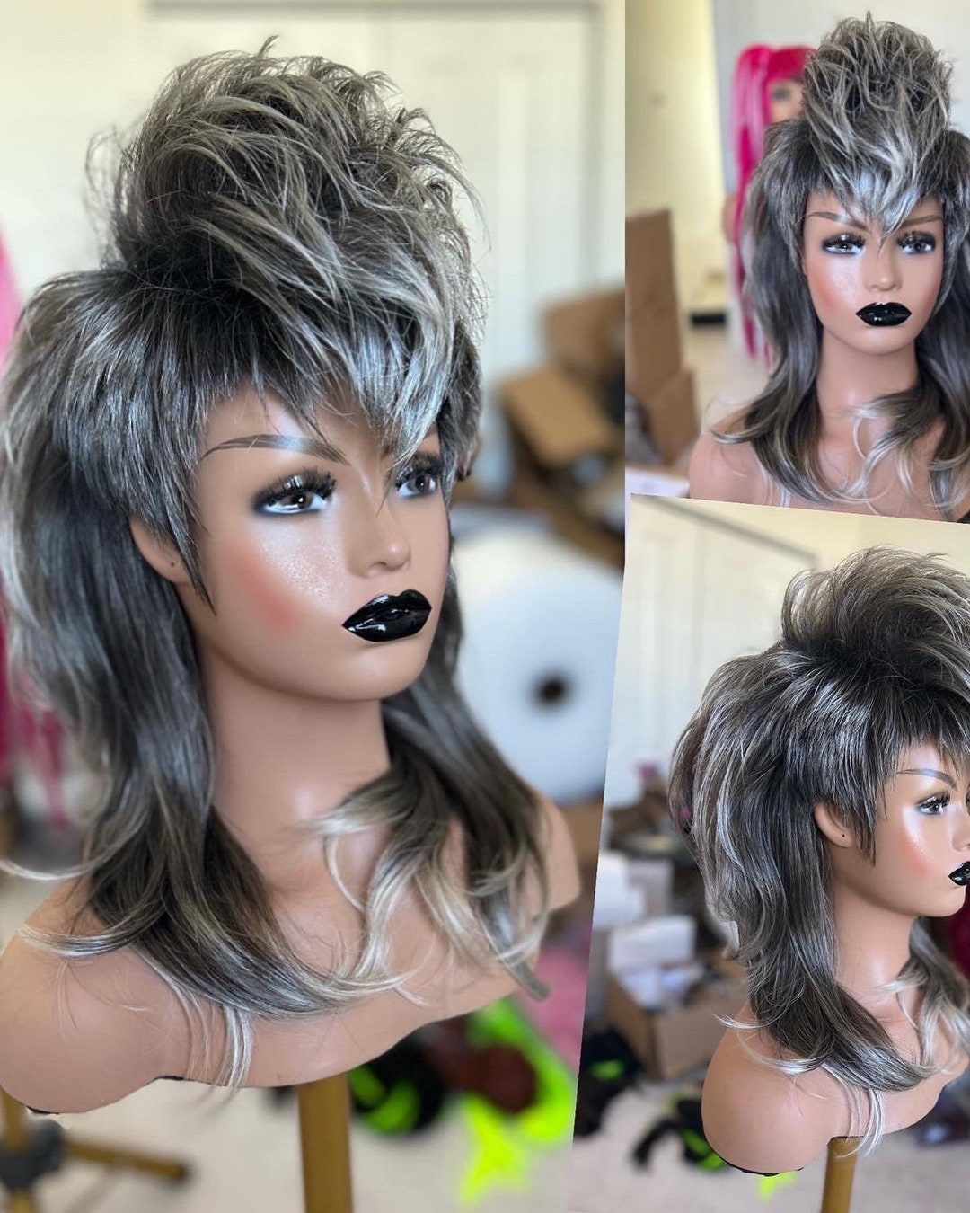 Silver Fox Mohawk ( No Lace) - Etsy