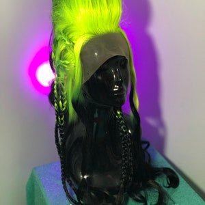 Neon Green Cyberpunk Mohawk - Etsy