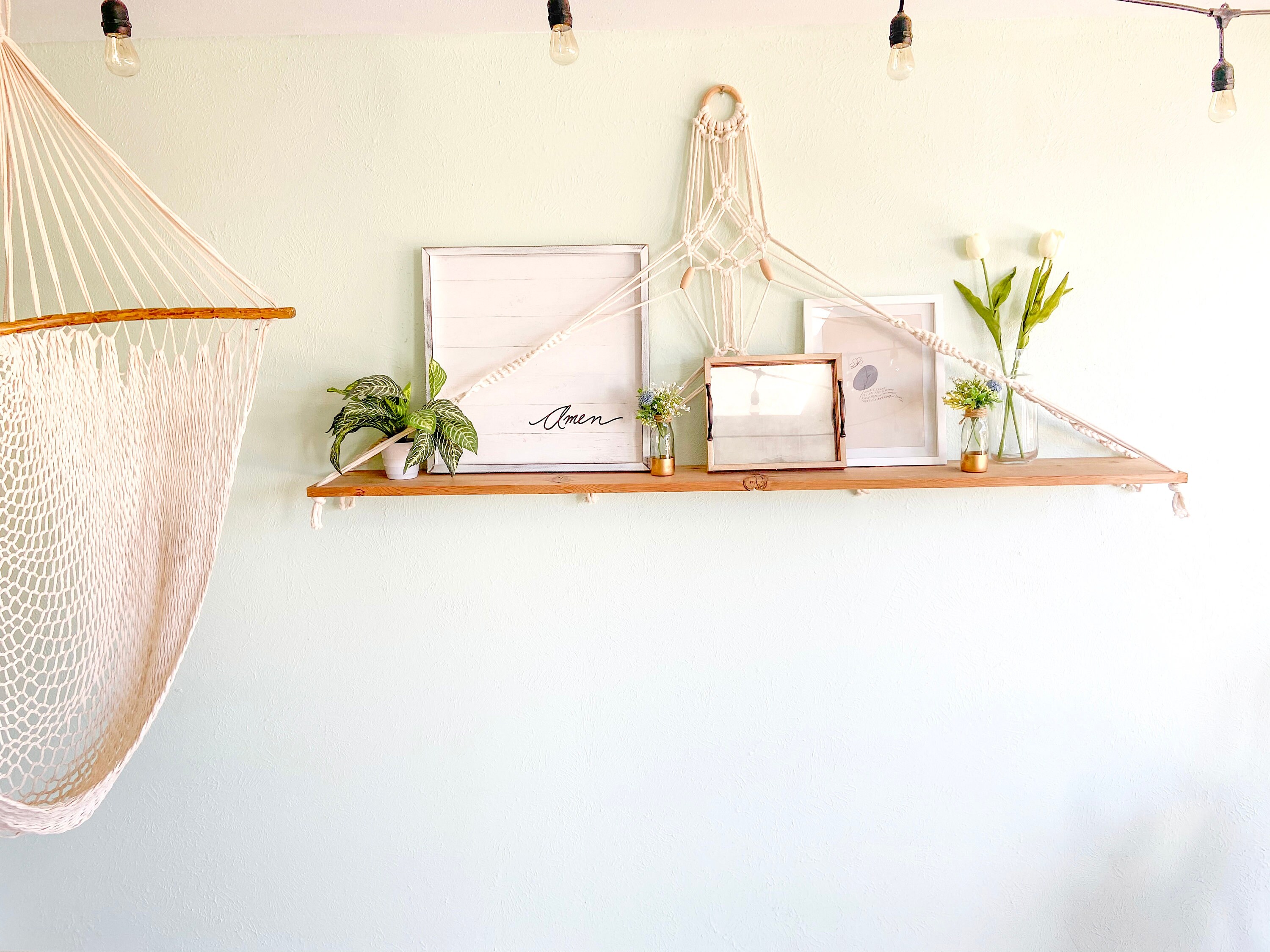 WALL DISPLAY Shelf/cedar Shelf/large Floating Shelf/long Hanging Shelf ...