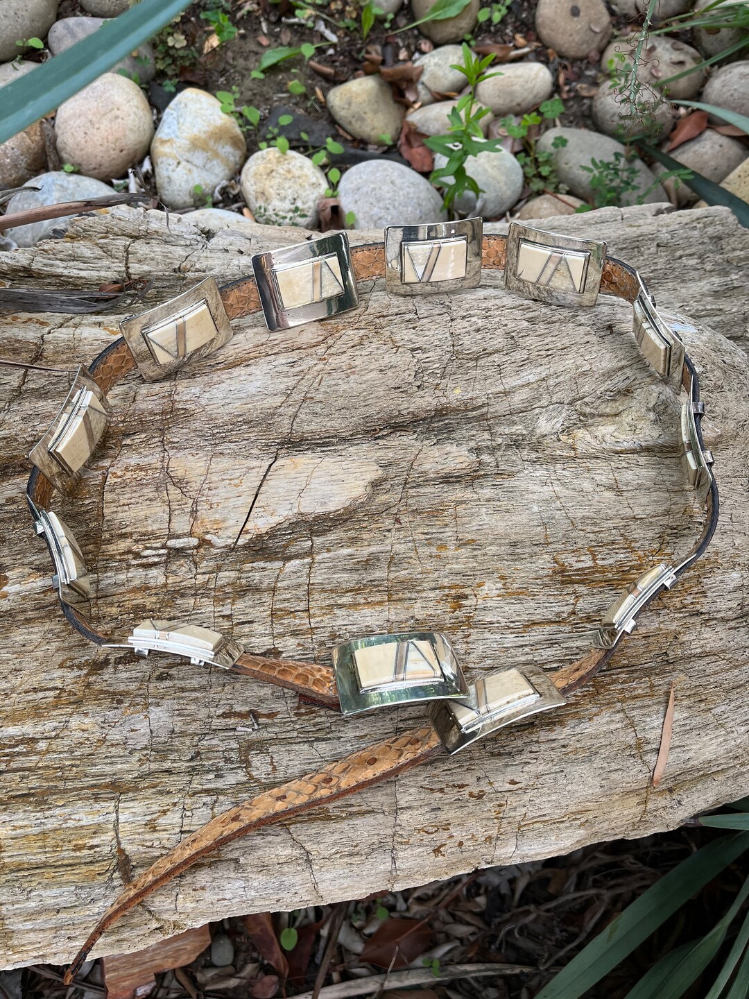 Stunning Jack Woolsey Fossilized Wood, Bone, Stone and Sterling ...