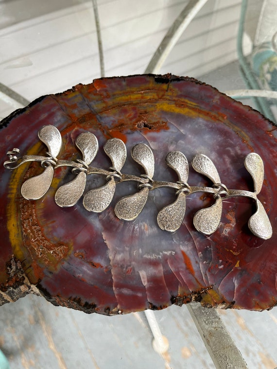 Jacob Hull Danish Modernist Rare Silver Vertebra Brac… - Gem