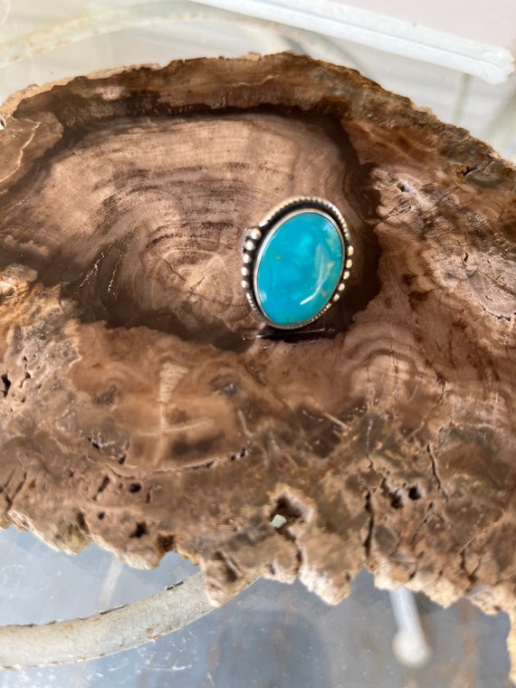 Beautiful Vintage Ocean Blue Turquoise and Sterling N… - Gem