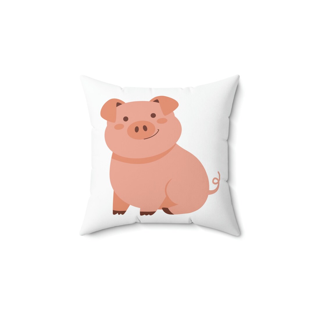 Piggy Pillow - Front & Back Design 14x14 - Etsy
