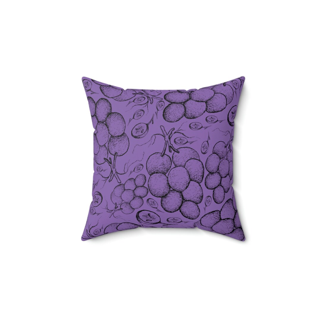 Grapes Pillow - Purple Backing 14x14 - Etsy