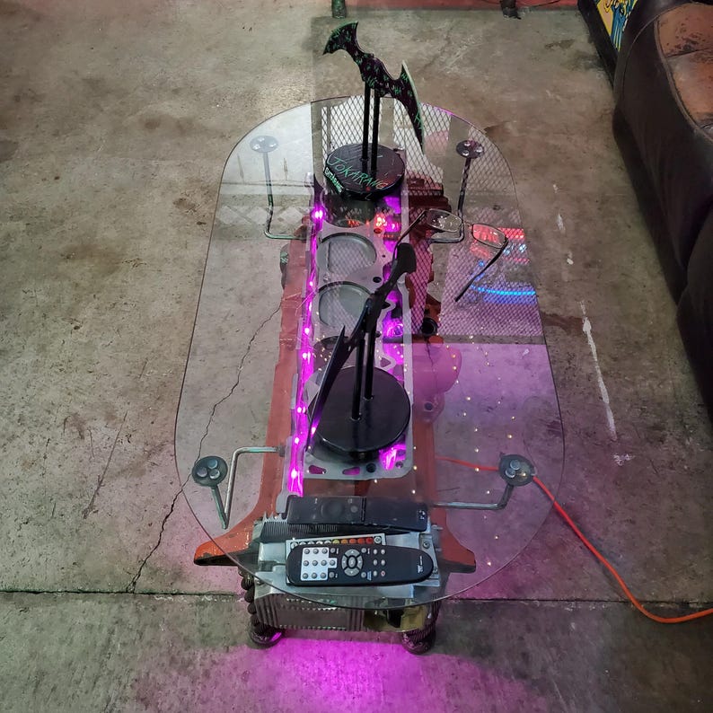 Straight 6 Jeep Engine Coffee Table With Moving Pistons and Lights - Etsy