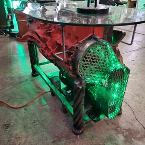 Straight 6 Jeep Engine Coffee Table With Moving Pistons and Lights - Etsy