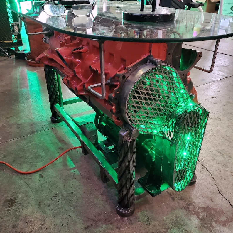 Straight 6 Jeep Engine Coffee Table With Moving Pistons and Lights - Etsy