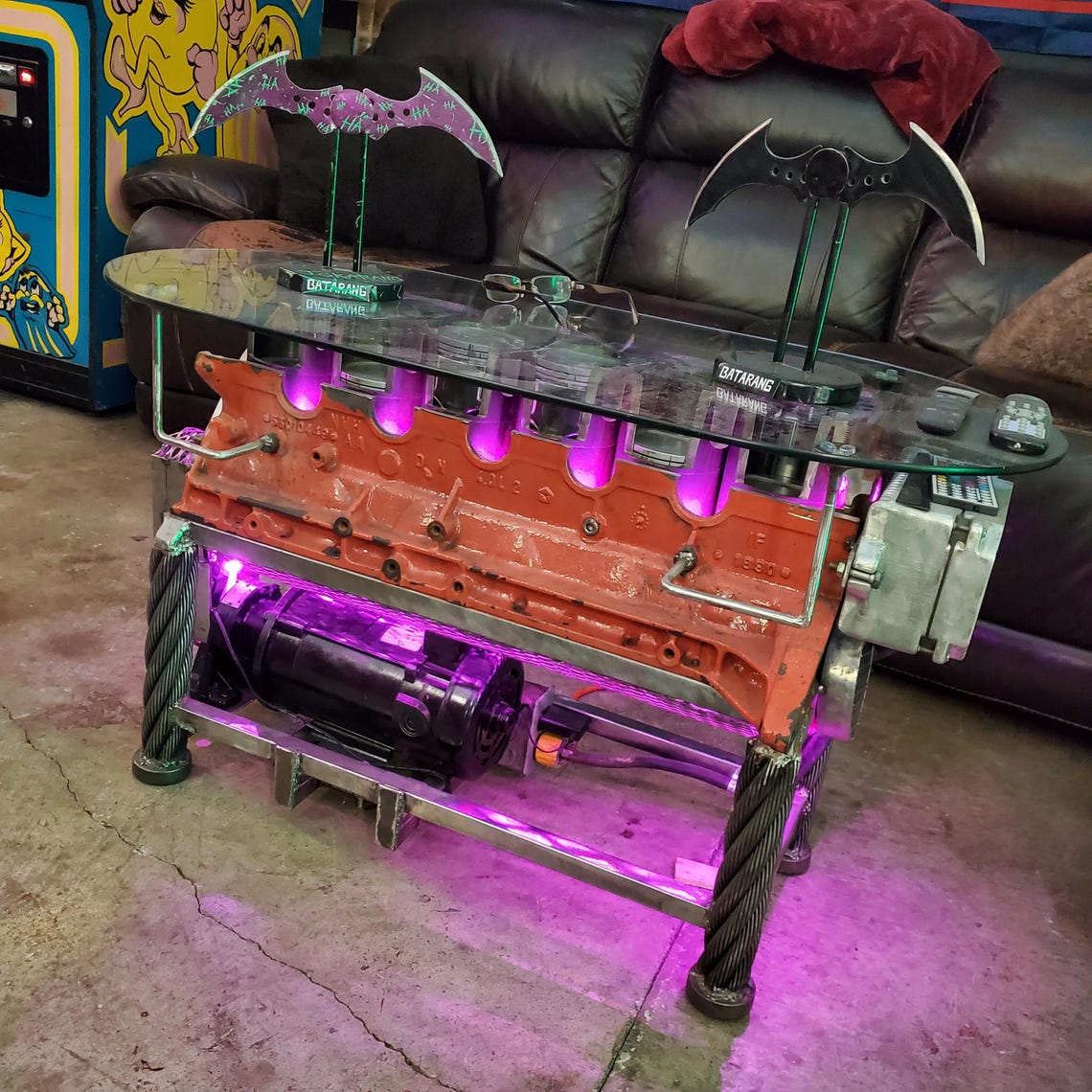 Straight 6 Jeep Engine Coffee Table With Moving Pistons and Lights - Etsy