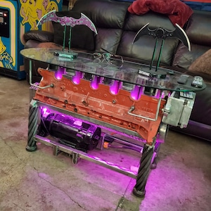Straight 6 Jeep Engine Coffee Table With Moving Pistons and Lights - Etsy
