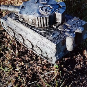 Garden Cast Stone Tiger Tank - Etsy UK