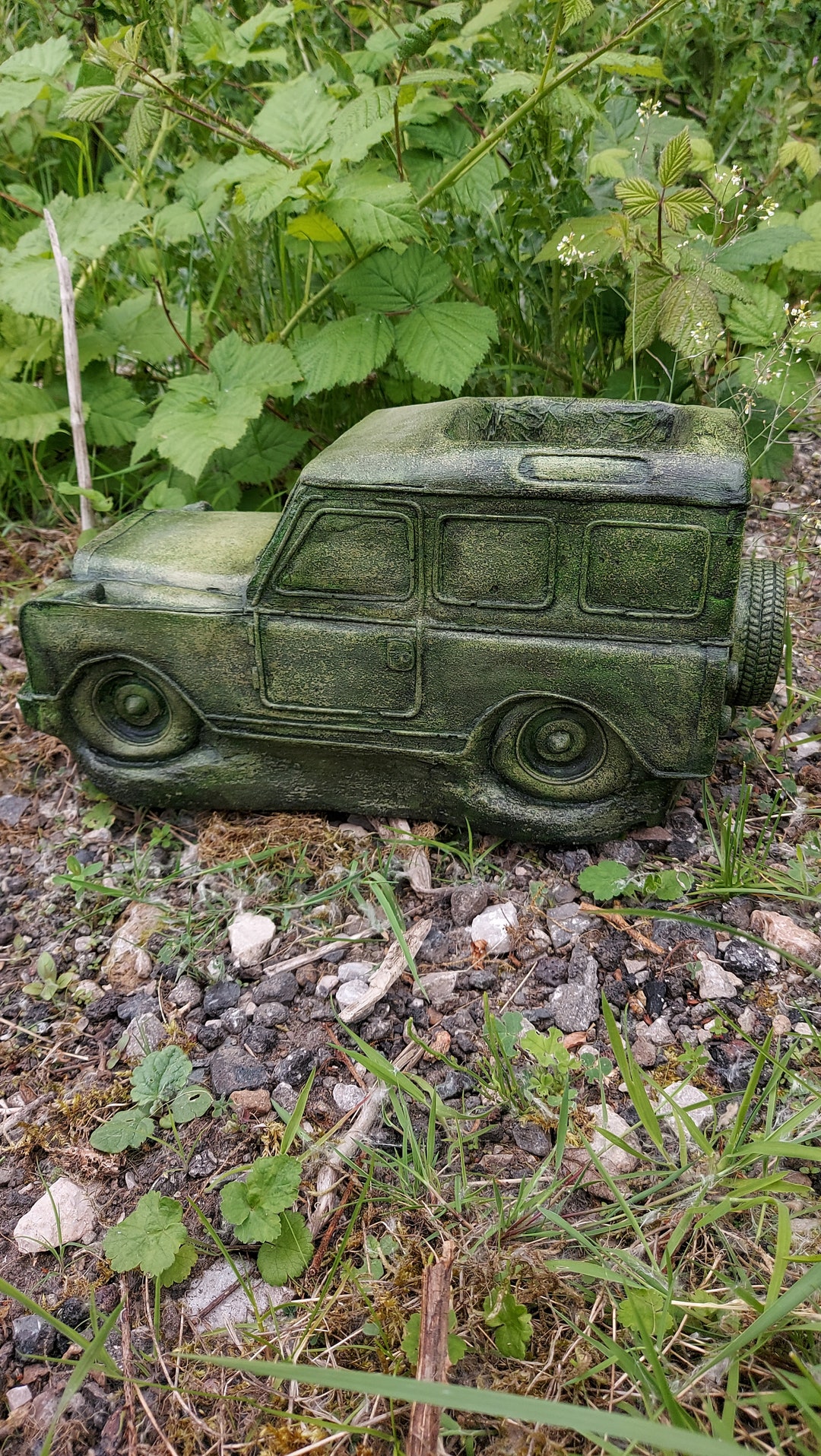 Cast Stone Land Rover Planter Garden - Etsy