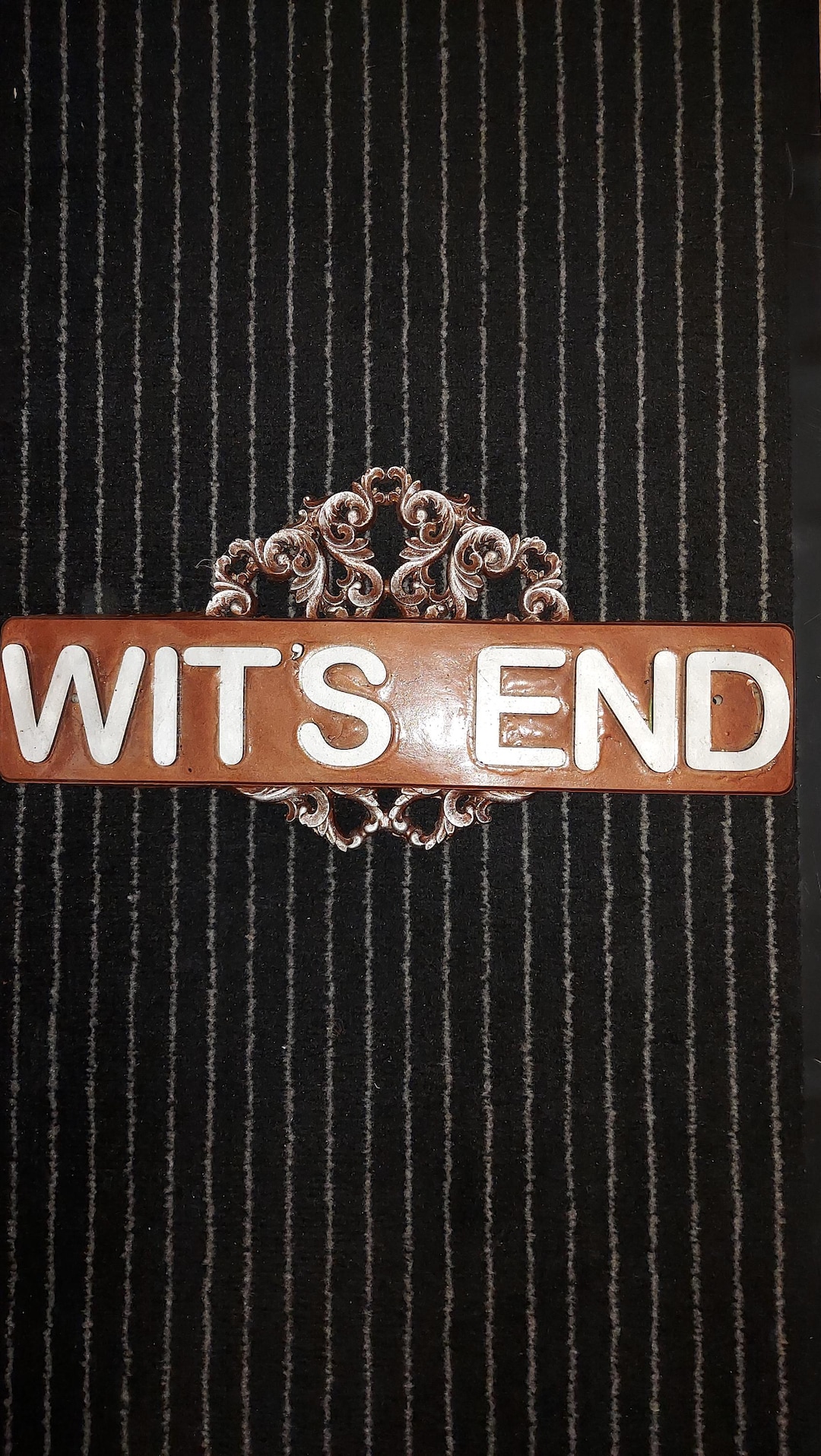 Garden Resin Sign Wits End - Etsy