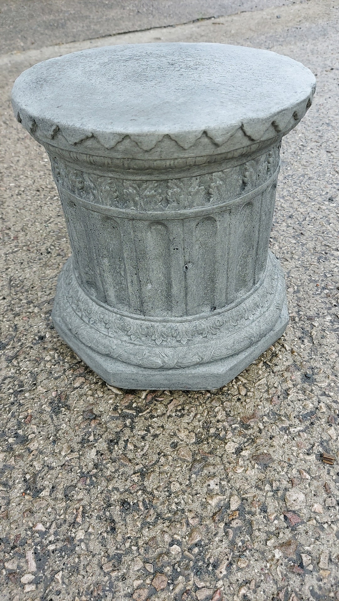 Cast Stone Garden Plinth/ Column - Etsy