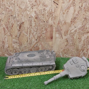 Garden Cast Stone Tiger Tank - Etsy UK