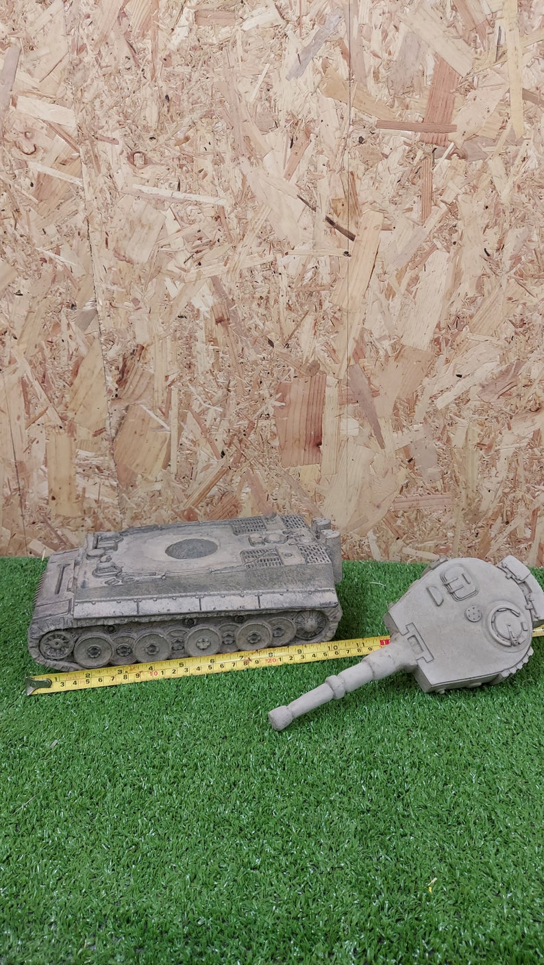 Garden Cast Stone Tiger Tank - Etsy UK