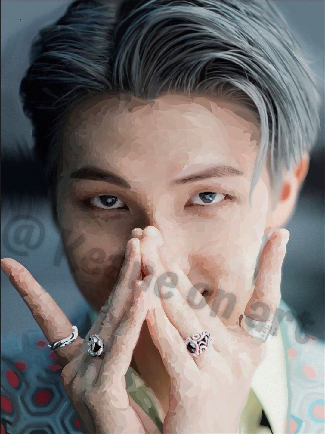 Bts RM Kim Namjoon Digital Art Print - Etsy