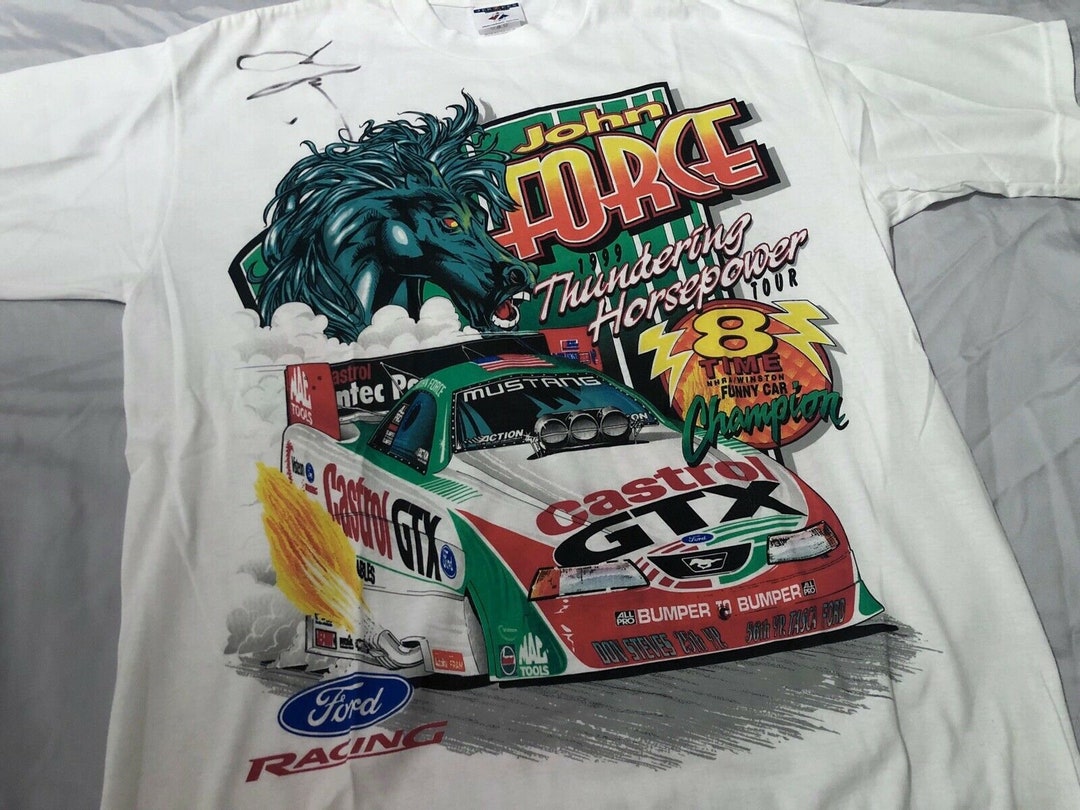 1999 Vintage John Force Drag Racing All Over Print 2 Side - Etsy