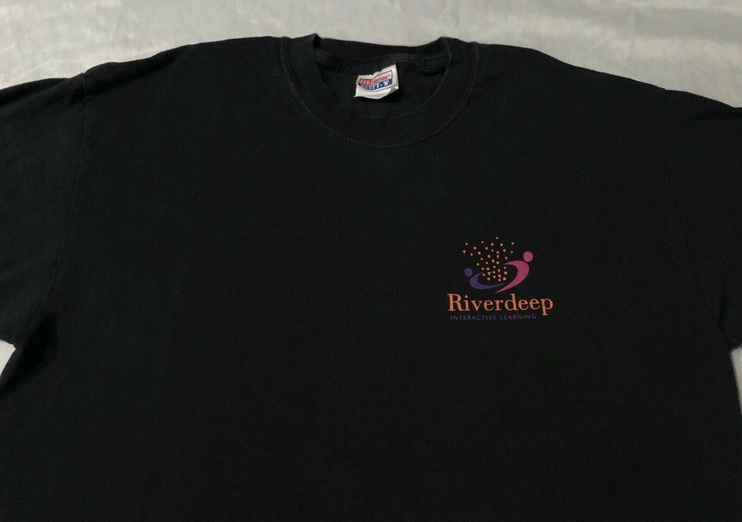 Vintage 1990s 90s Riverdeep Interactive Tech Education Software T-shirt ...