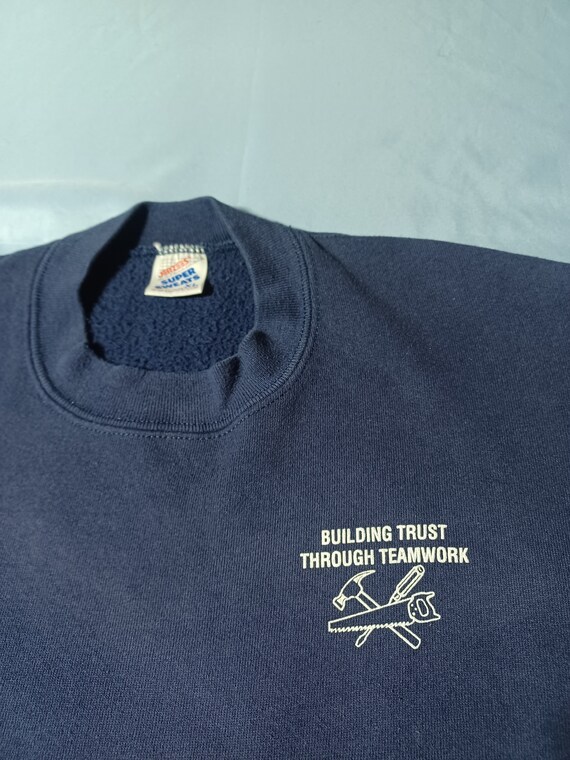 Vintage 1990s 90s Construction Team Building Jerzees … - Gem