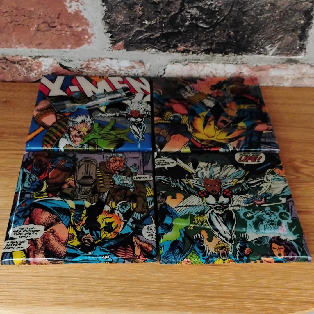 Wolverine X Force Coasters Storm Cable Psylocke Resin Superhero ...