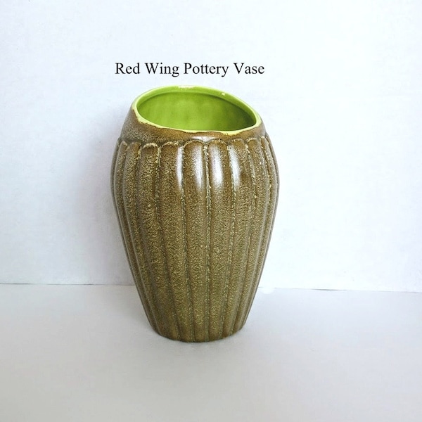 Red Wing Pottery Vase - Etsy