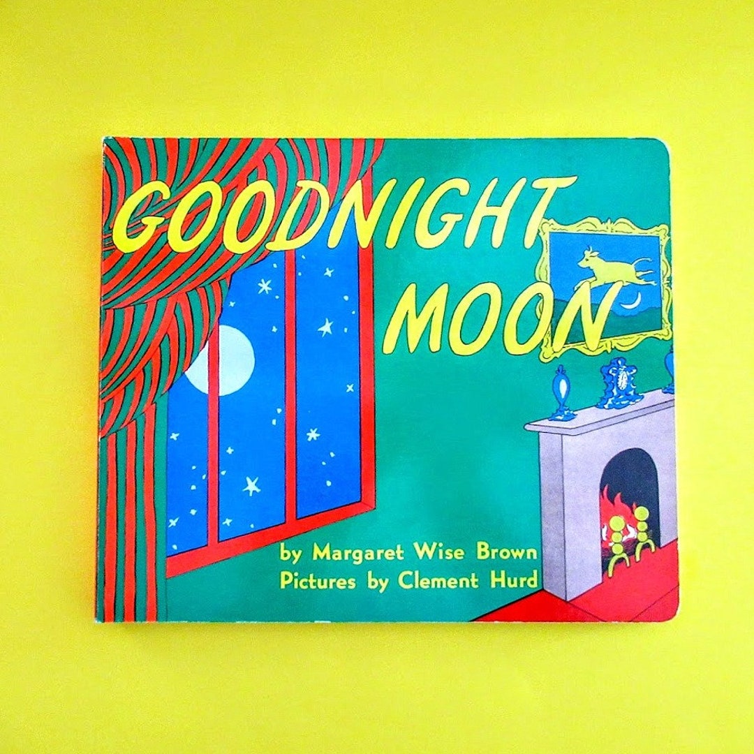 Goodnight Moon Vintage Childrens Book Margaret Wise Brown Illustrated ...