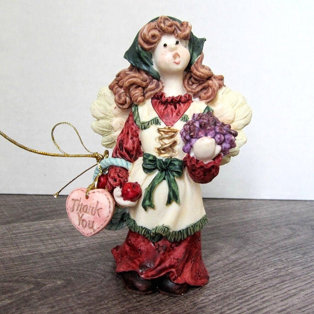 Thank You Figurine Resin Female Angel Ornate Thank You - Etsy