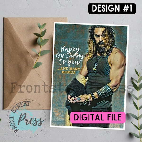 Jason Momoa Birthday Card - Etsy