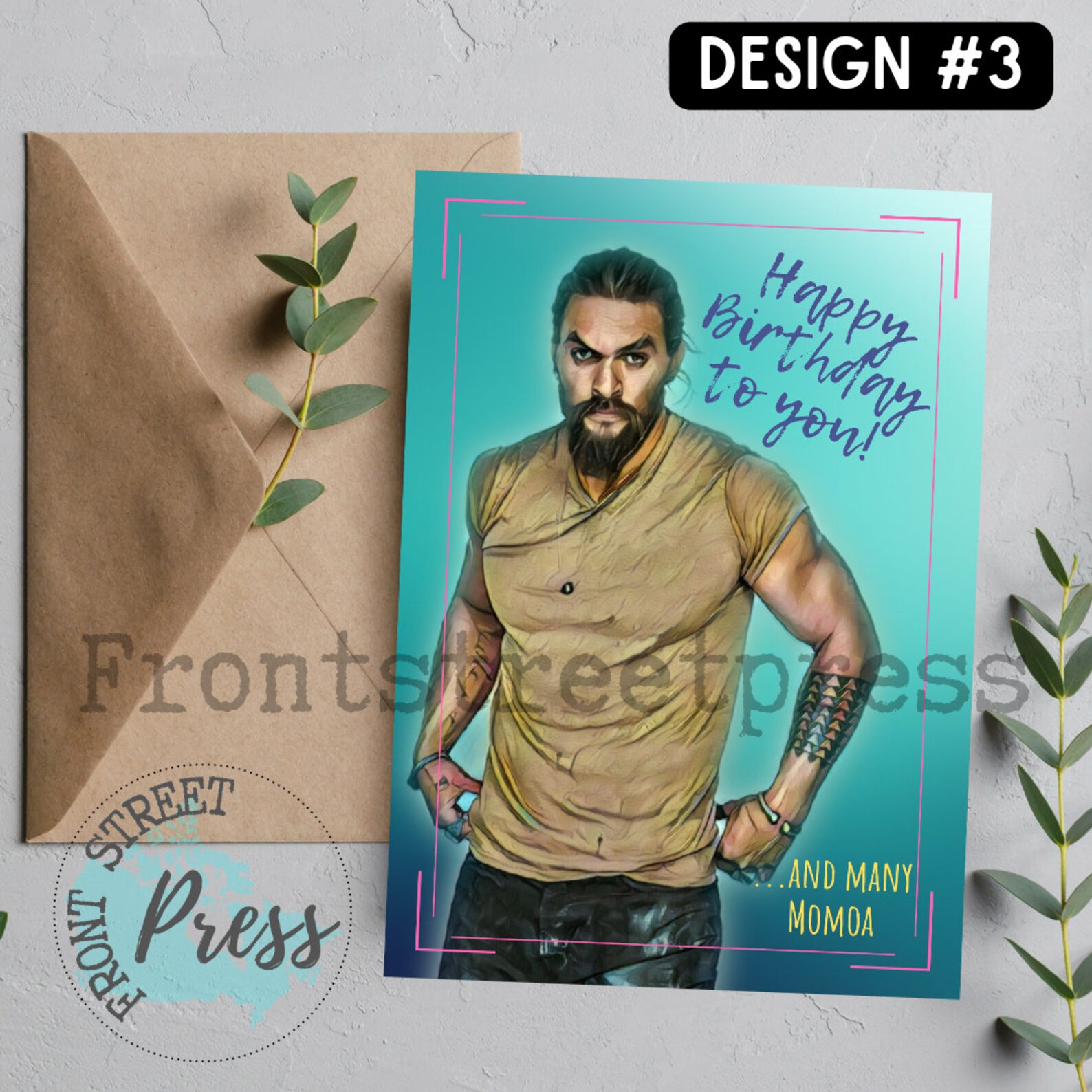 Jason Momoa Birthday Card - Etsy