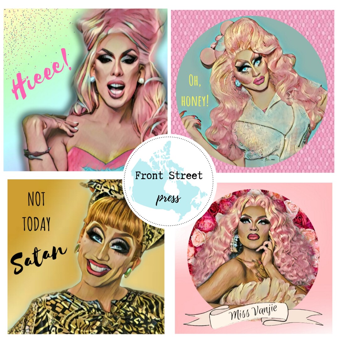 SALE 4x Drag Queen Stickers - Etsy