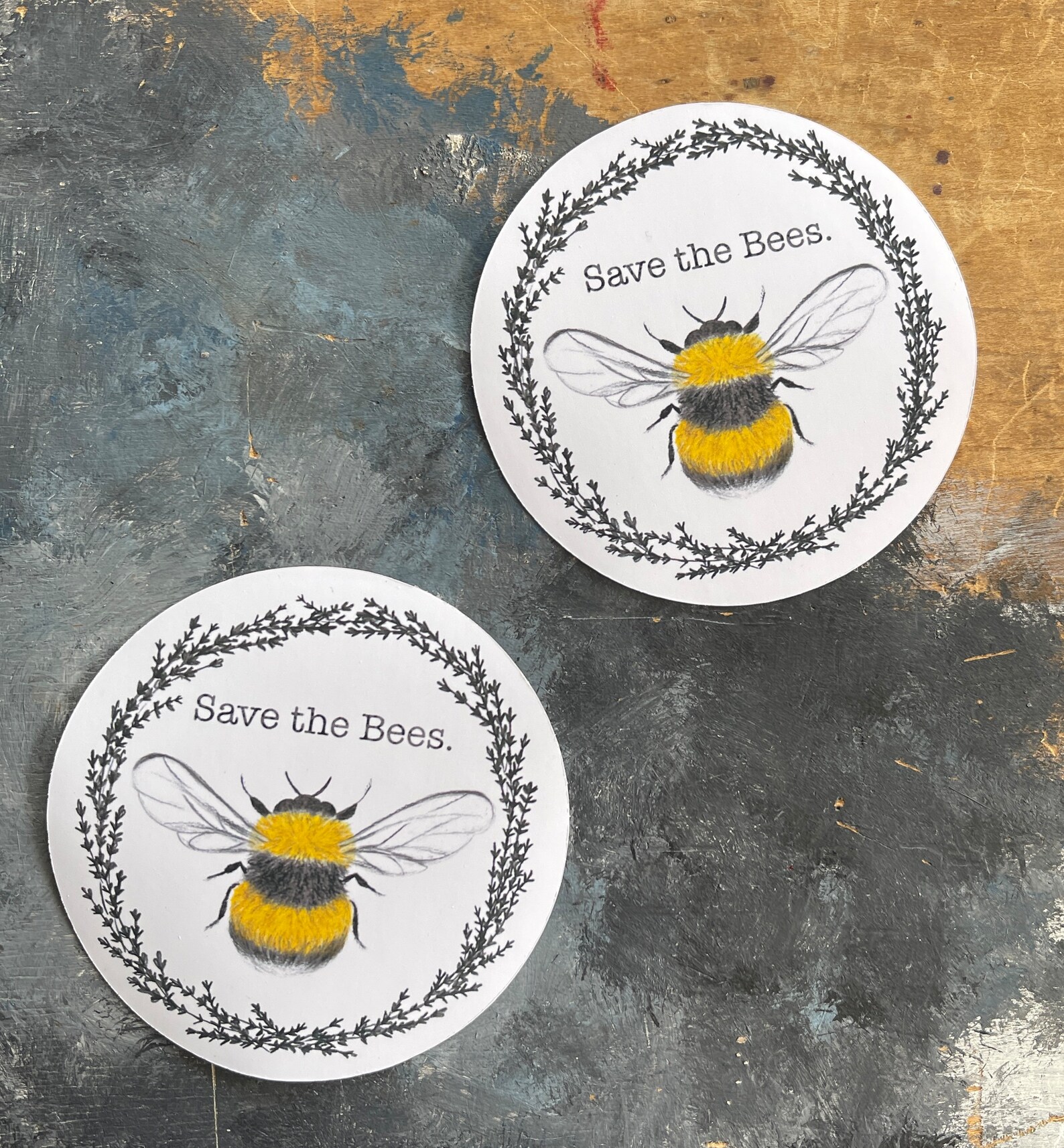 Save the Bees Bumblebee Sticker - Etsy