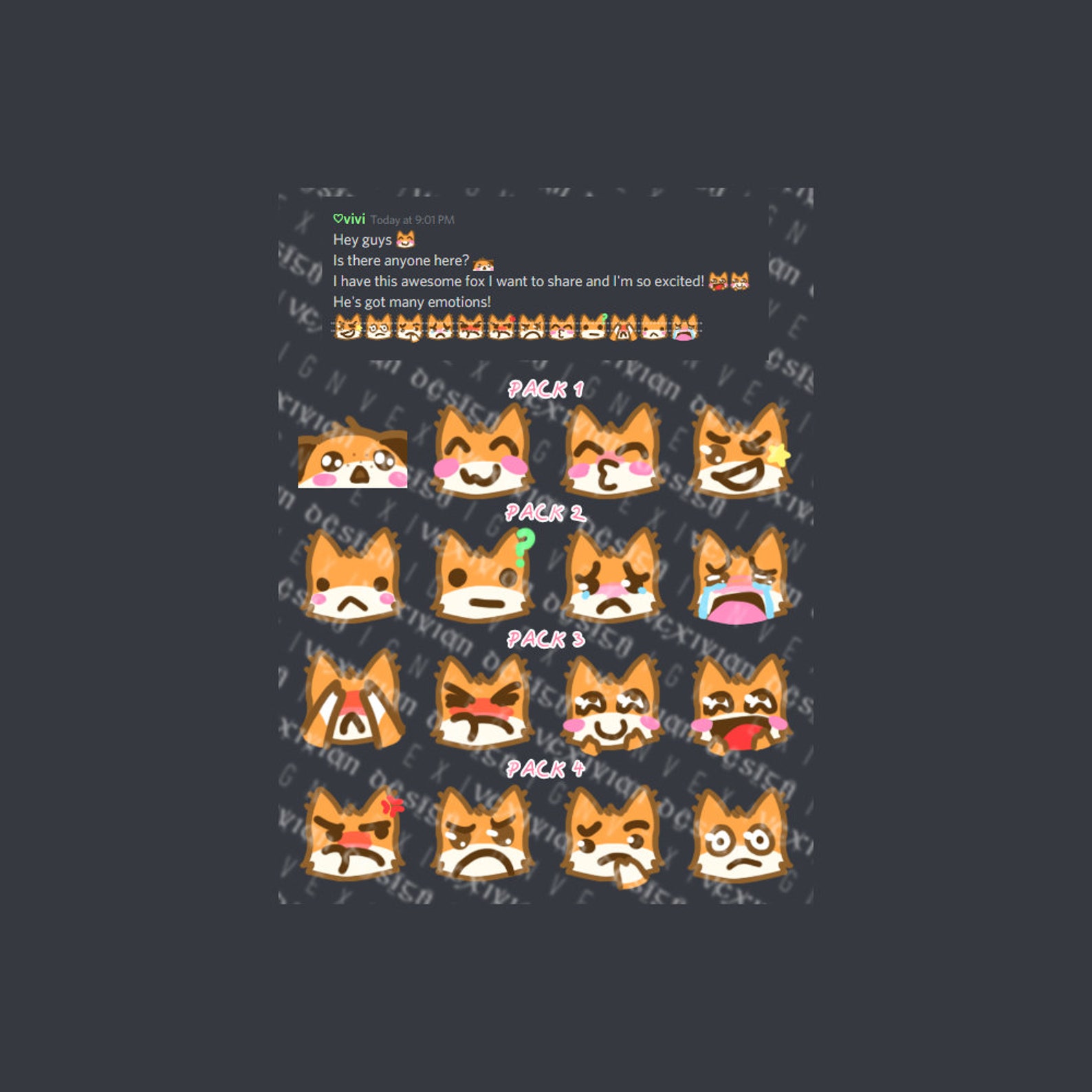 Fox Emojis for Discord and Twitch - Etsy