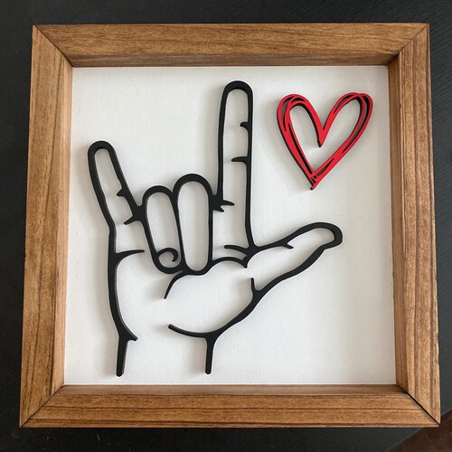 I Love You ASL Sign Language SVG File Download - Etsy