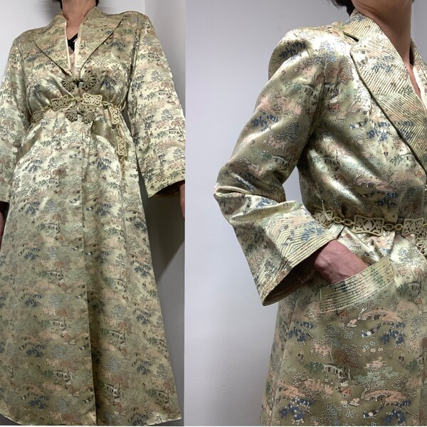 Brocade Coat - Etsy UK