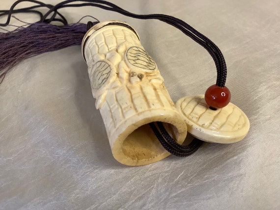 Antique Inro/ 1900s Bovine Carved Bottle/ Turtle Tortoise - Etsy