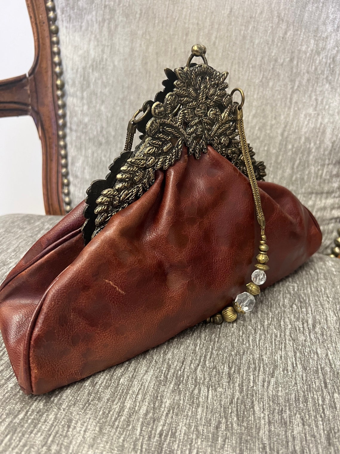 Victorian Leather Bag - Etsy