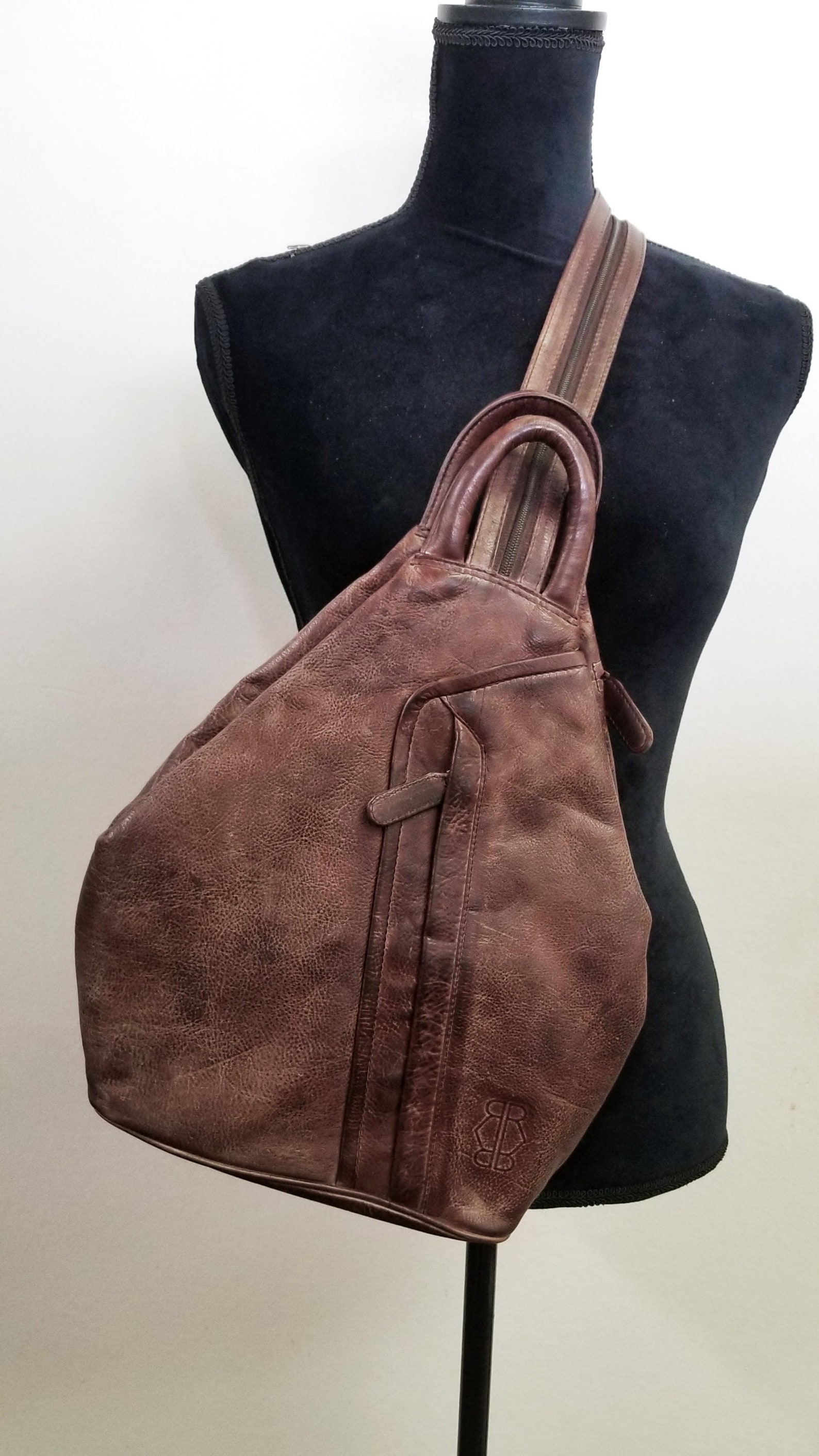 Leather Cross Body Sling Bag - Etsy