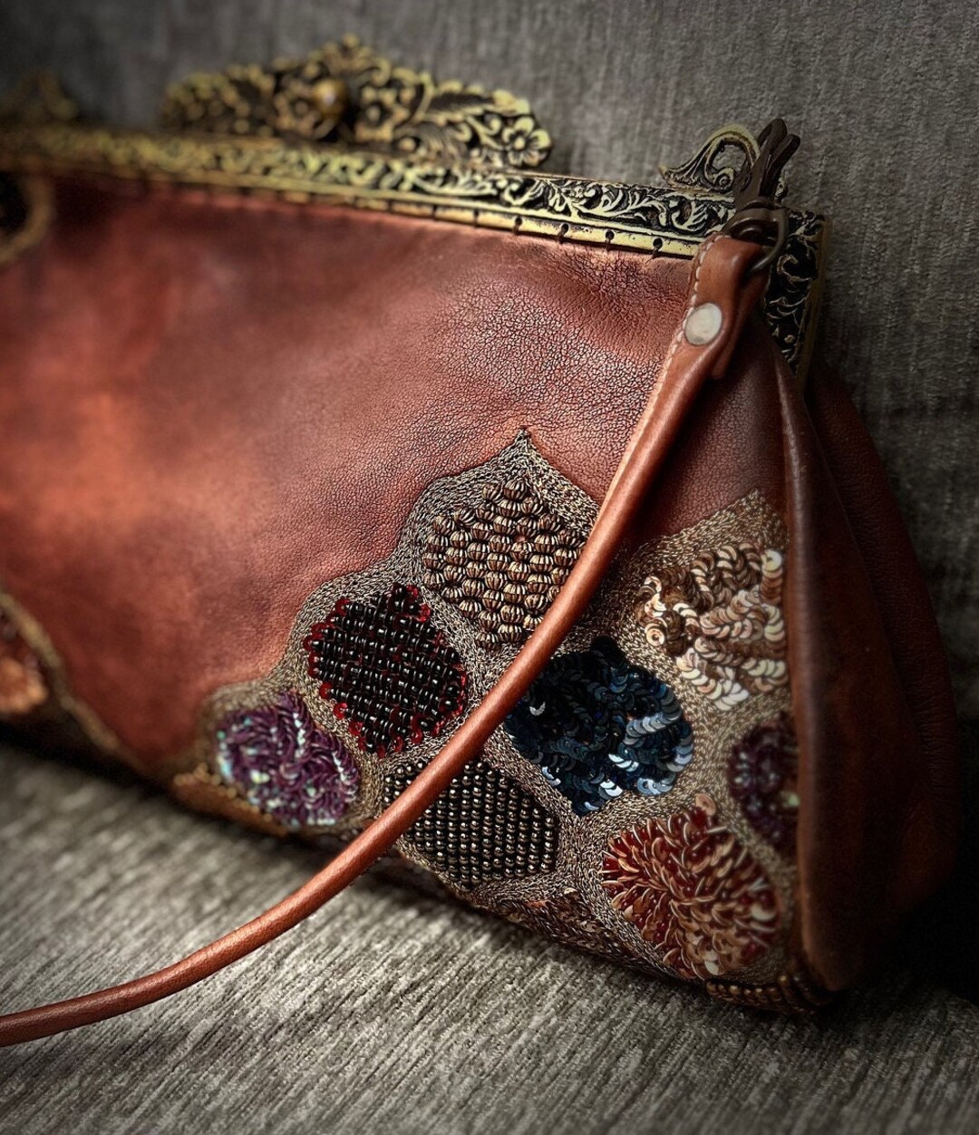 Victorian Leather Bag - Etsy