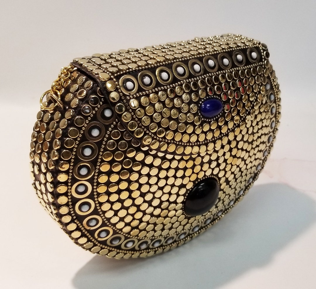 Metal Box Clutch - Etsy